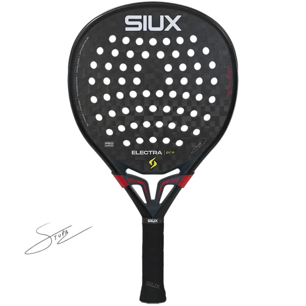 Siux Electra Pro 2026 Padel Racket Shadow Red – Padel Tribe Pakistan